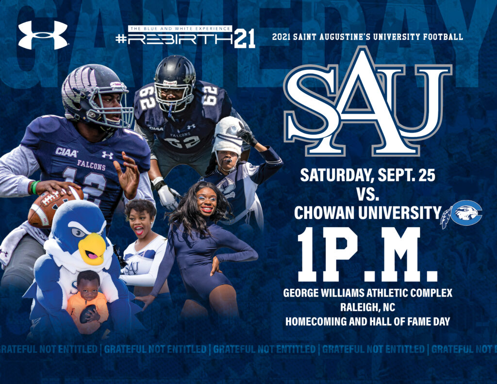 football-game-announcement-flyer-CHOWAN - Saint Augustine's University
